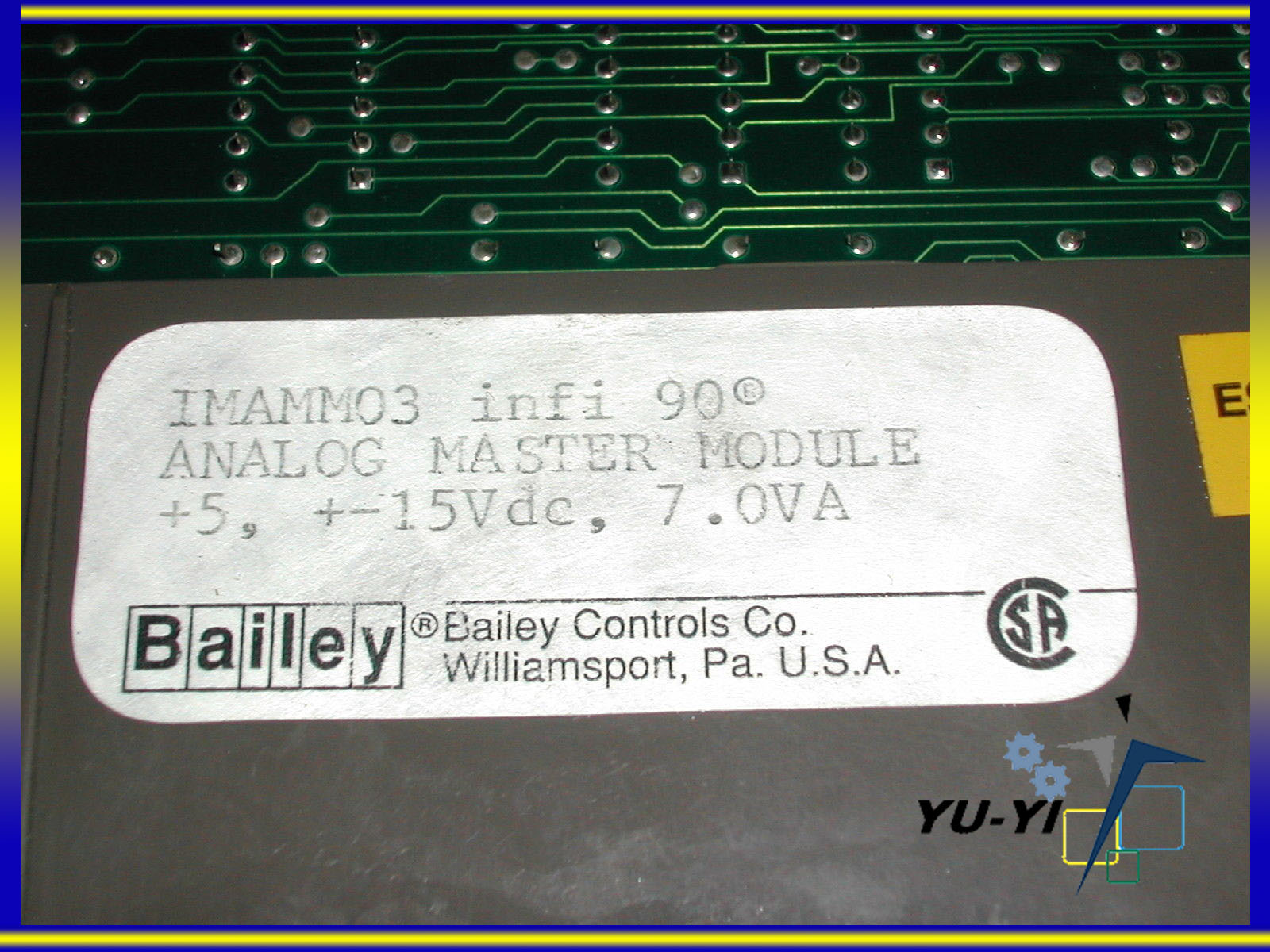 ABB Bailey IMAMM03 Infi 90 Analog Master Module - PLC DCS SERVO Control ...