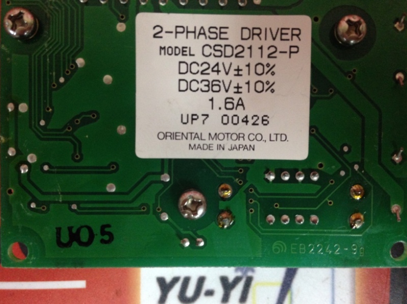 ORIENTAL MOTOR 2-PHASE DRIVER CSD2112-P3-SU2WRB - 裕益科技自動化設備可程式編碼器PLC分散式 ...