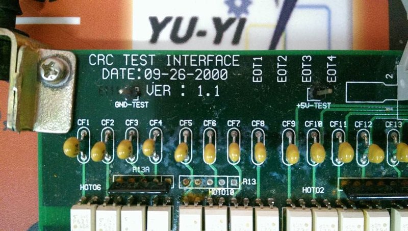 CRC TEST INTERFACE BOARD VER:1.1 DATE:09-26-2000 - PLC DCS SERVO ...