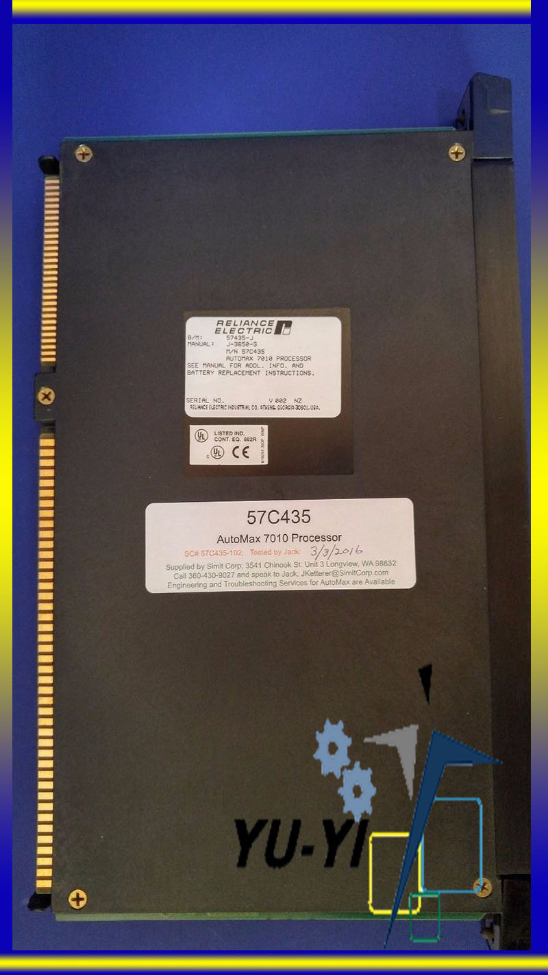 Reliance 57C435 AutoMax 7010 Processor - PLC DCS SERVO Control MOTOR ...