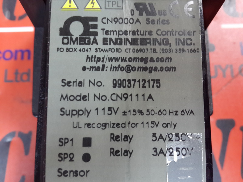 OMEGA CN9000A SERIES CN9111A TEMPERATURE CONTROLLER - PLC DCS SERVO ...