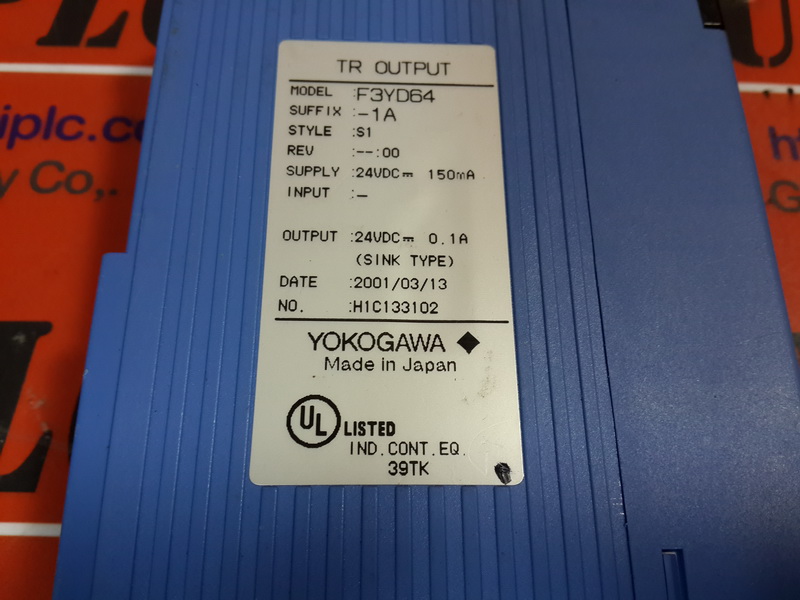 YOKOGAWA F3YD64-1A TR OUTPUT - 裕益科技自動化設備可程式編碼器PLC分散式控制系統DCS