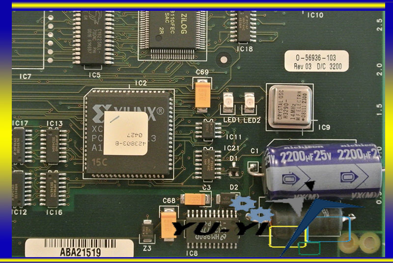 RELIANCE 0-56936-103 REV. 03 GV3000 AUTOMAX COMMUNICATION NETWORK CARD ...