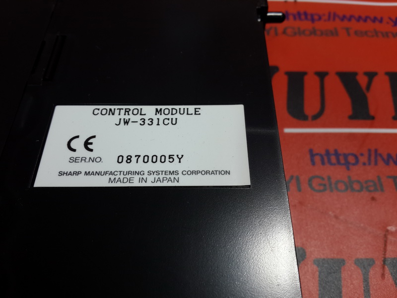 SHARP JW-331CU CONTROL MODULE - PLC DCS SERVO Control MOTOR POWER ...