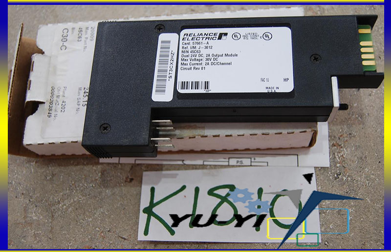 RELIANCE ELECTRIC AUTOMAX IO CARD 57661-A 45C63 - 裕益科技自動化設備可程式編碼器PLC分散式 ...