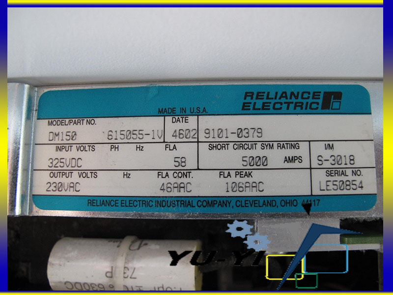 RELIANCE ELECTRIC DM150 615055-1V, RELIANCE Automax SA500 DM150 POWER ...