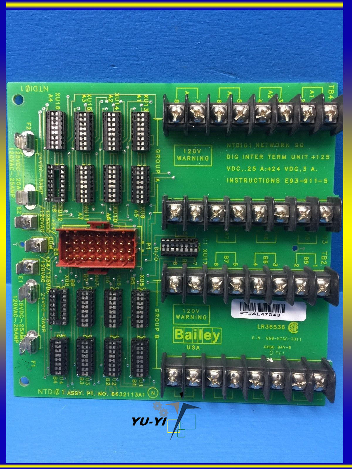 BAILEY 6632113A1 NTDI01 - 裕益科技自動化設備可程式編碼器PLC分散式控制系統DCS