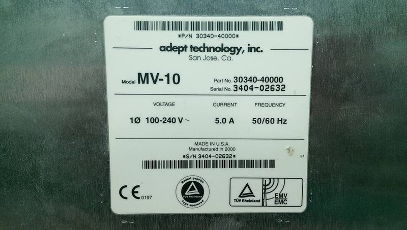 ADEPT MV-10 Robot Controller (AWCII/FDD/VGB/EVI/MI-6e) - 裕益科技自動化設備可程式 ...