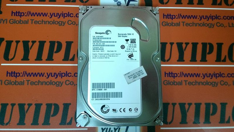 SEAGATE ST3500418AS CC46 3.5'' HDD 500GB - 裕益科技自動化設備可程式編碼器PLC分散式控制系統DCS
