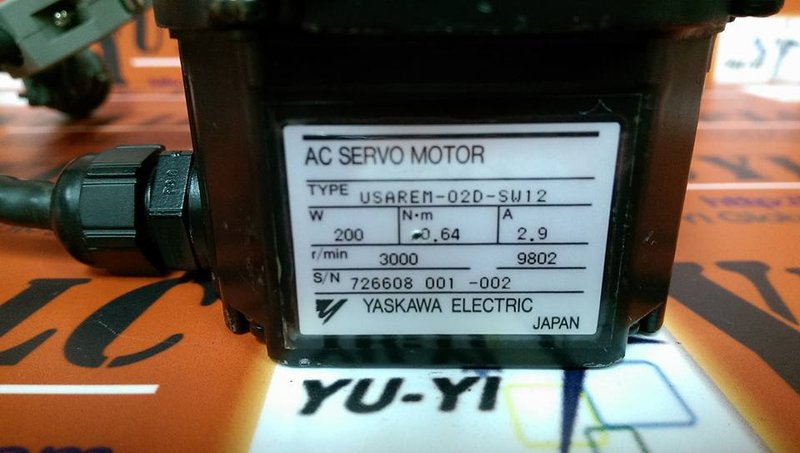 YASKAWA USAREM-02D-SW12 200W 2.9A - 裕益科技自動化設備可程式編碼器PLC分散式控制系統DCS