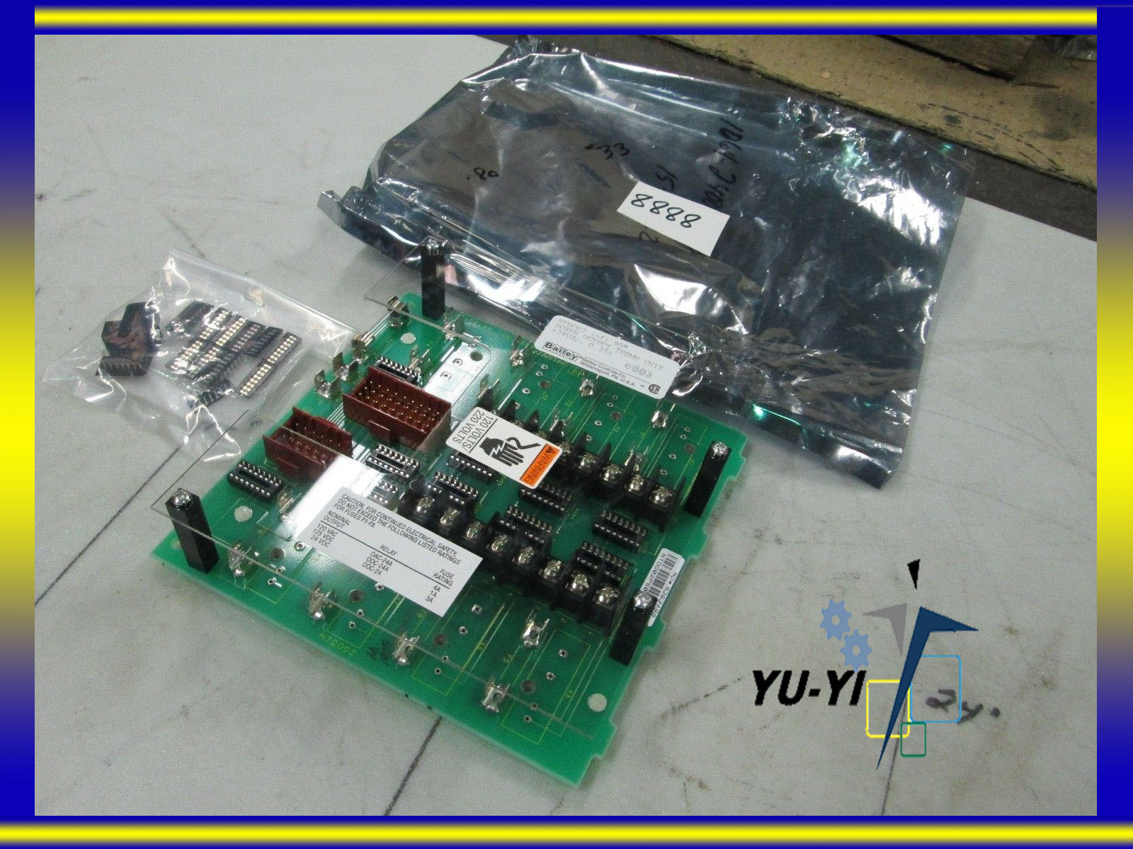 Bailey Controls Power Output Termination Unit NTD002 - PLC DCS SERVO ...