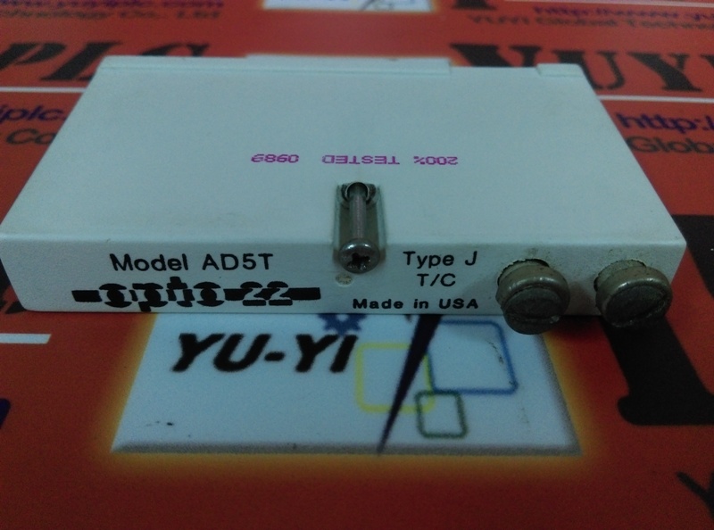 OPTP 22 ANALOG MODULE MODUEL AD5T TYPE J/TC - 裕益科技自動化設備可程式編碼器PLC分散式控制系統DCS