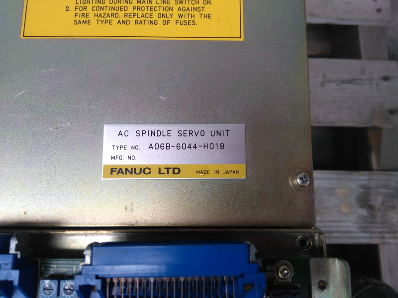 FUNUC AC SPINDLE SERVO UNIT A06B-6044-H018 - PLC DCS SERVO Control ...
