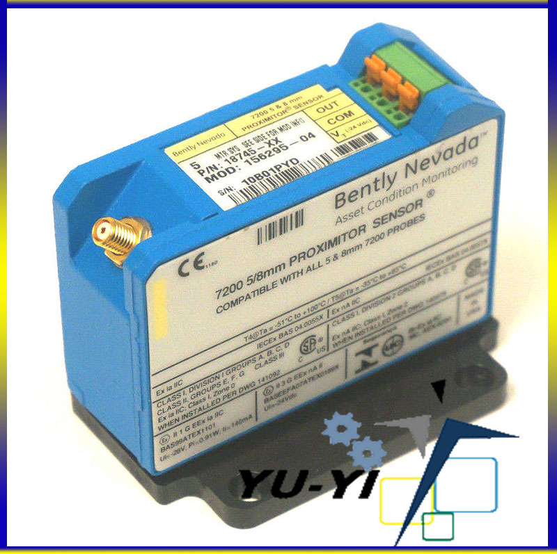 BENTLY NEVADA 18745-XX PROXIMITOR SENSOR 156295-04, 7200 5 & 8MM ...