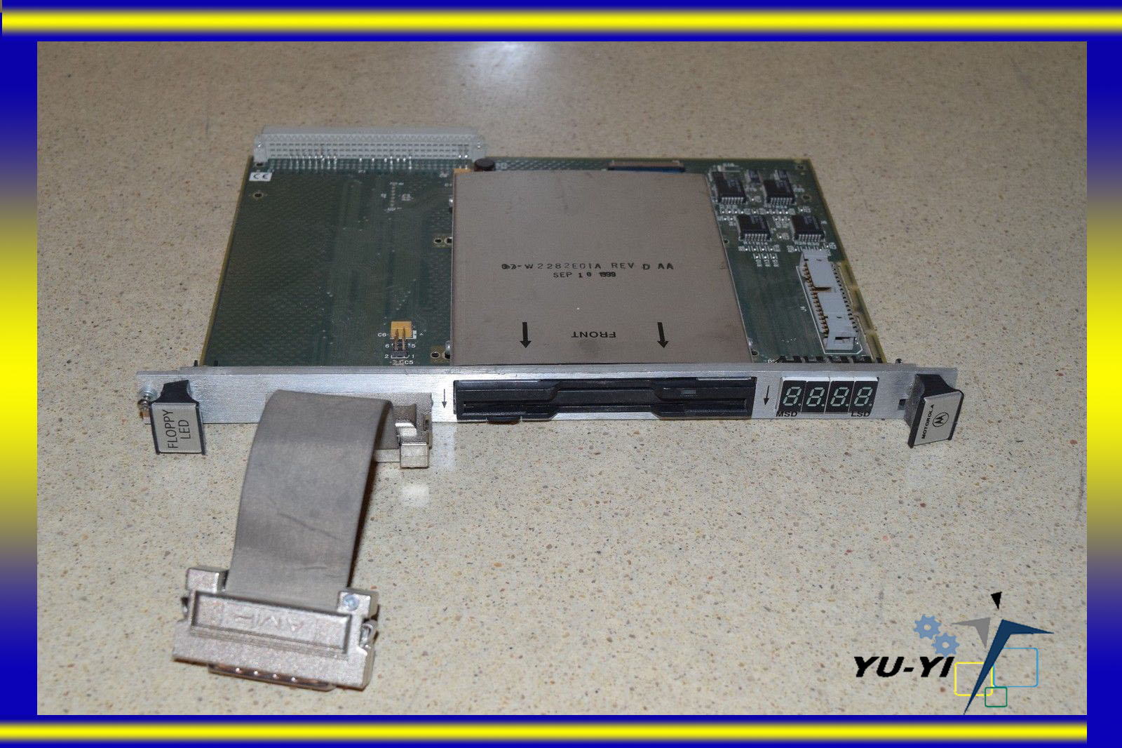 MOTOROLA FLOPPY LED 01-W3200F MVME VME BOARD - 裕益科技自動化設備可程式編碼器PLC分散式控制系統DCS