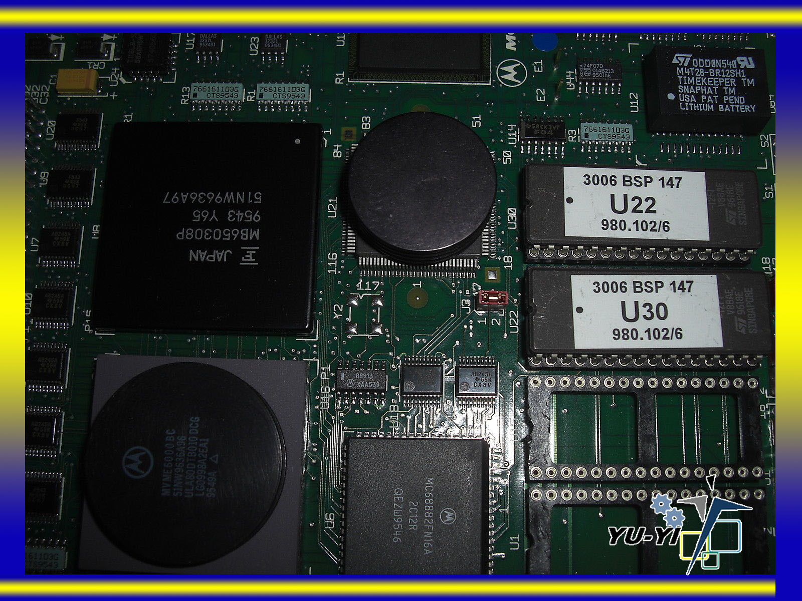 Motorola MVME 147-010 64-W5892B01B - PLC DCS SERVO Control MOTOR POWER ...