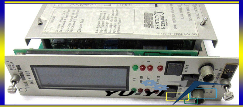 Bently Nevada 3300/16-05-01-02-00-00-02 Dual Vibration Monitor XY GAP ...