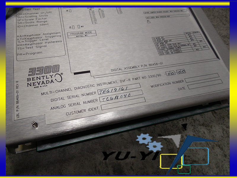 Bently Nevada 3300 Series Multi-Channel Diagnostic Instrument 3300/90 ...