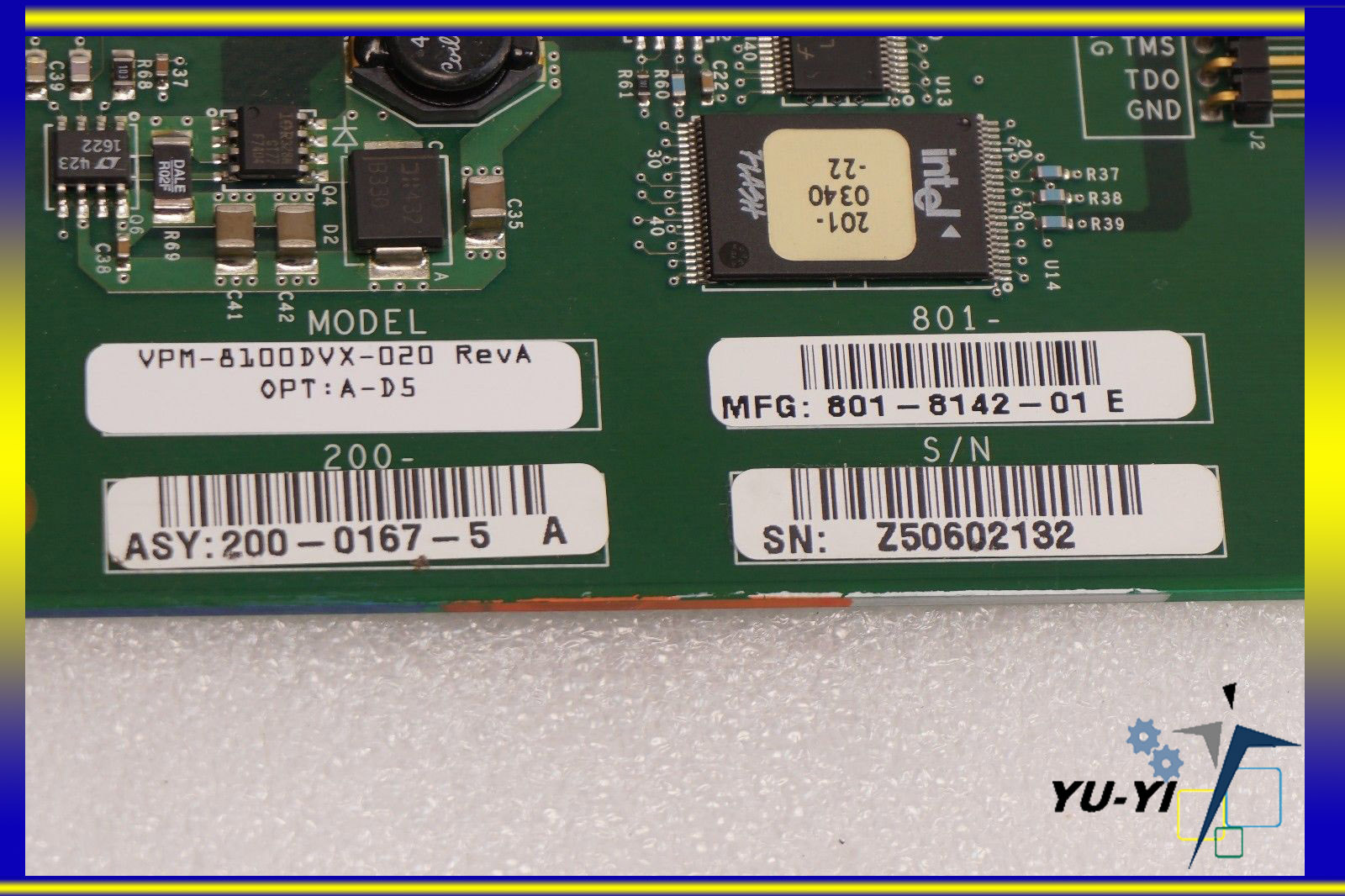 COGNEX BOARD VPM-8100DVX-020 Rev A OPTA-D5 ,200-0167-5 A, VM35A 203 ...