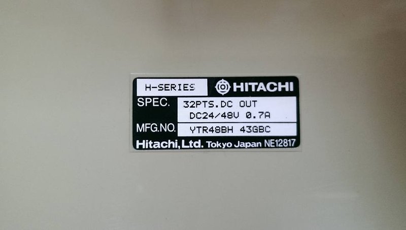 HITACHI H-SERIES 32PTS.DC OUT DC24/48V 0.7A YTR48BH - 裕益科技自動化設備可程式編碼器 ...