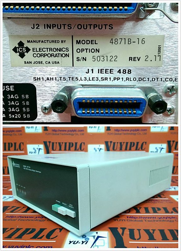 ICS IEEE488 ANALOG OUTPUT INTERFACE CONTROLLER 4871B - 裕益科技自動化設備可程式編碼器 ...