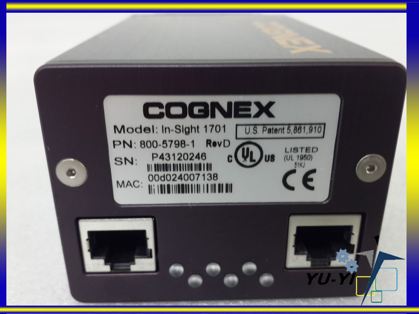 COGNEX IN-SIGHT 1701 Wafer Reader ID 800-5798-1 - 裕益科技自動化設備可程式編碼器PLC分散式 ...