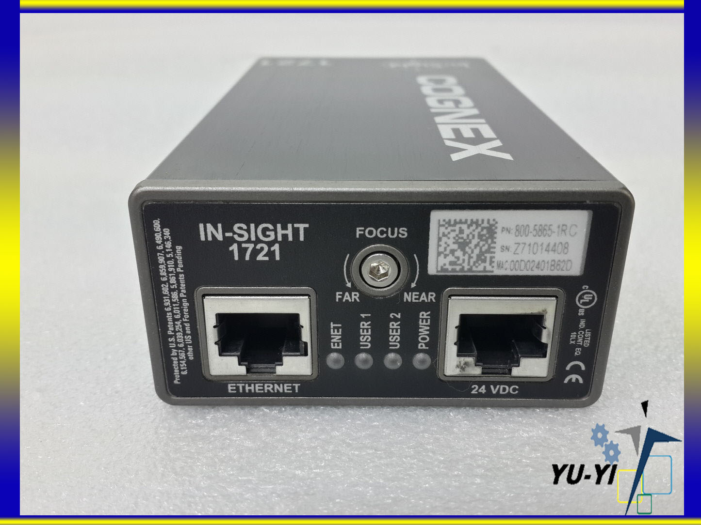 COGNEX In-Sight 1721 Wafer Reader ID 800-5865-1RC - PLC DCS SERVO ...