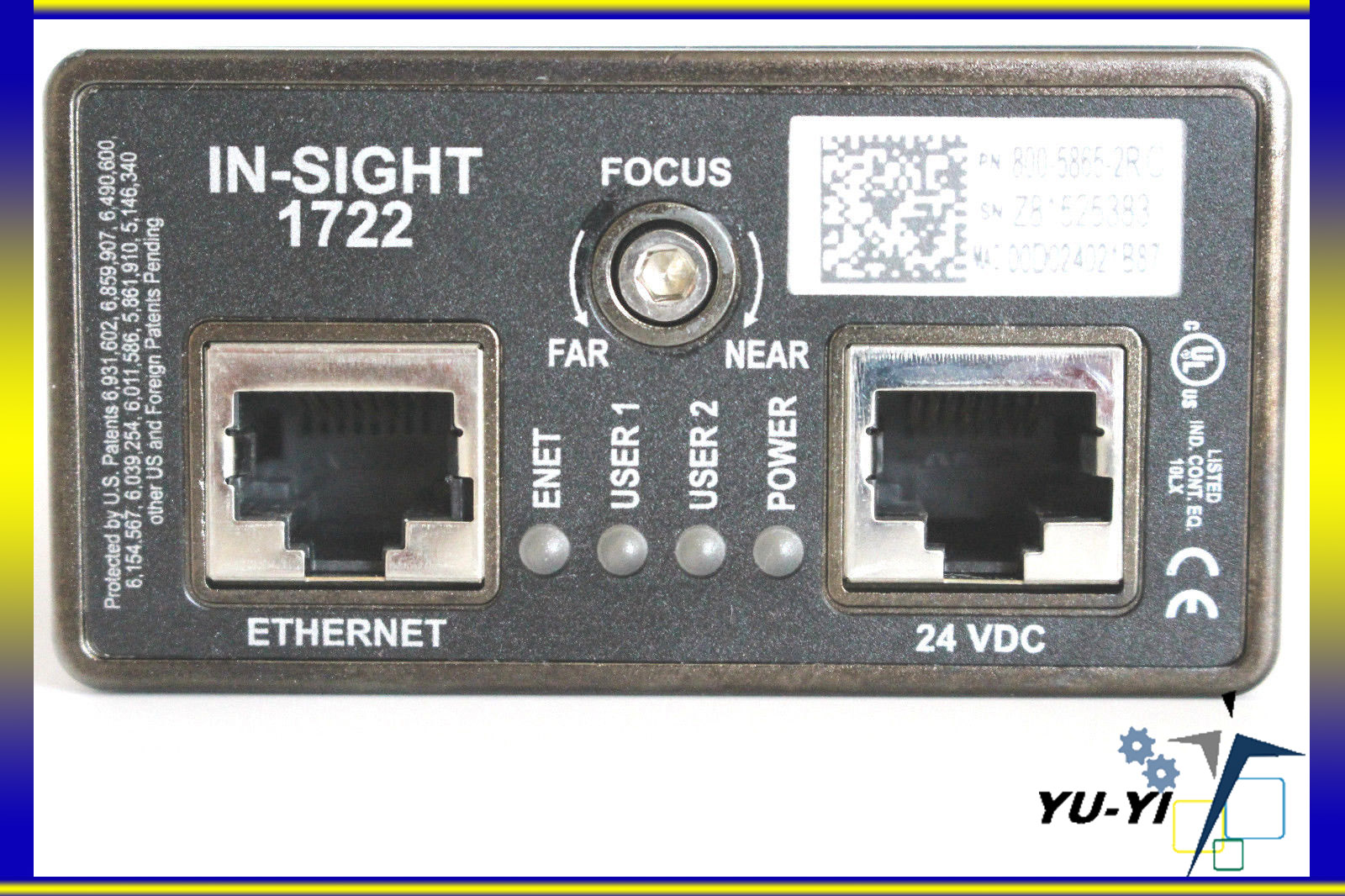 Cognex In-Sight 1722 IS1722 Wafer Reader - 裕益科技自動化設備可程式編碼器PLC分散式控制系統DCS