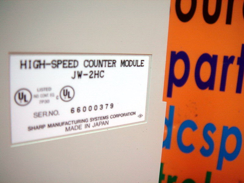 SHARP PLC JW-2HC JW2HC HIGH-SPEED COUNTER MODULE - 裕益科技自動化設備可程式編碼器PLC分散 ...