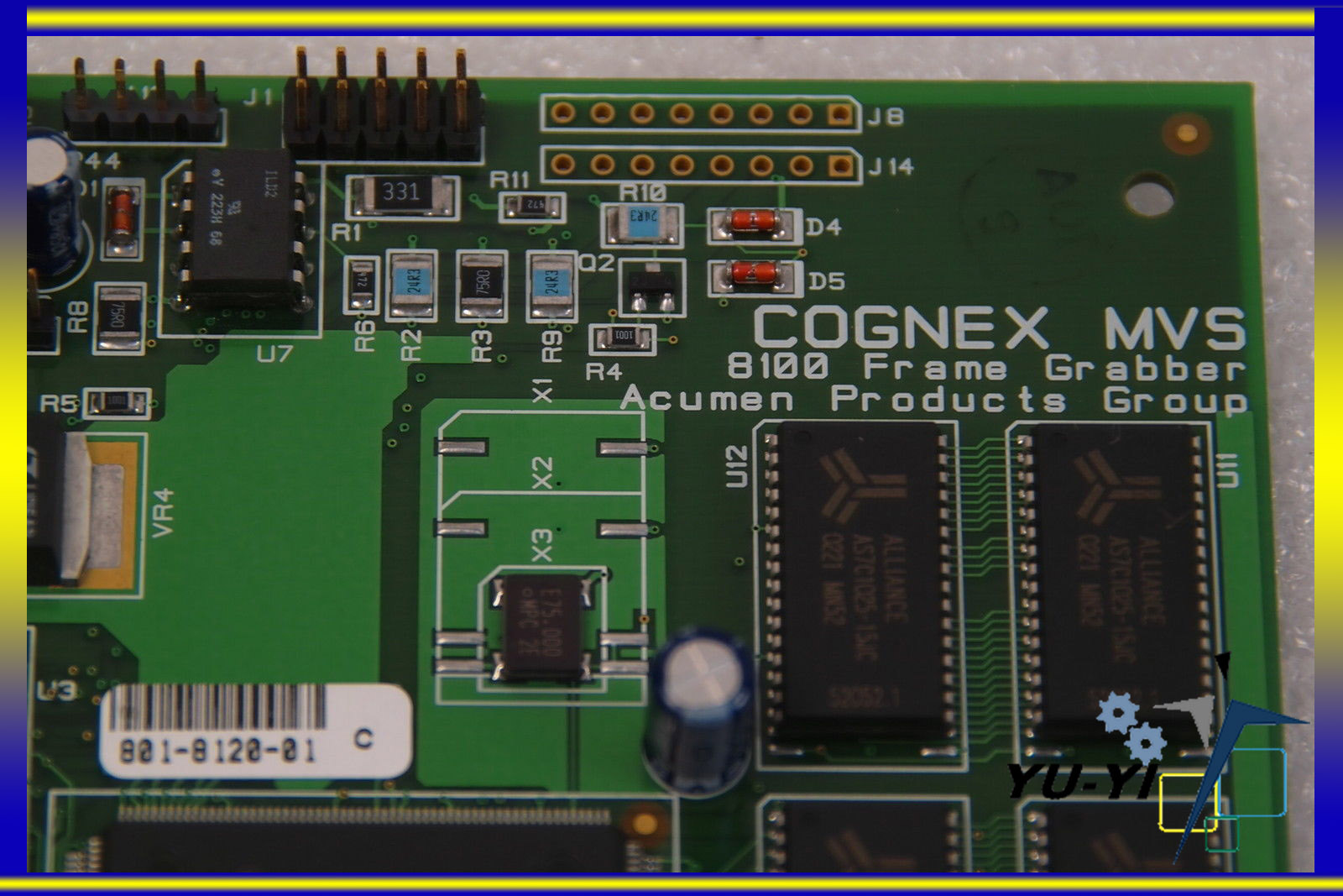 COGNEX MVS 8100 FRAME GRABBER BOARD 801-8120-01 C,ASP-8100-FFX A,200 ...