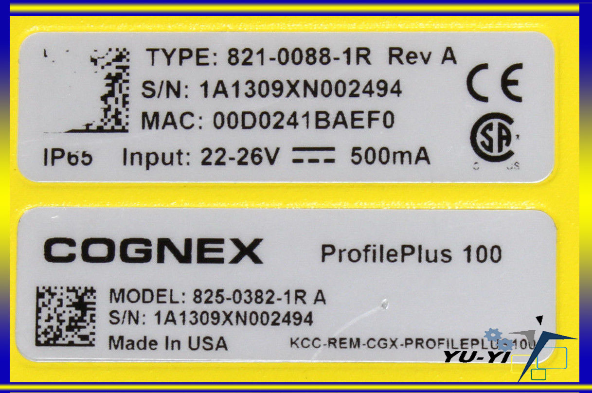 Cognex Profile Plus 100 3D Laser System P100-220-000-U 821-0088-1R 825 ...