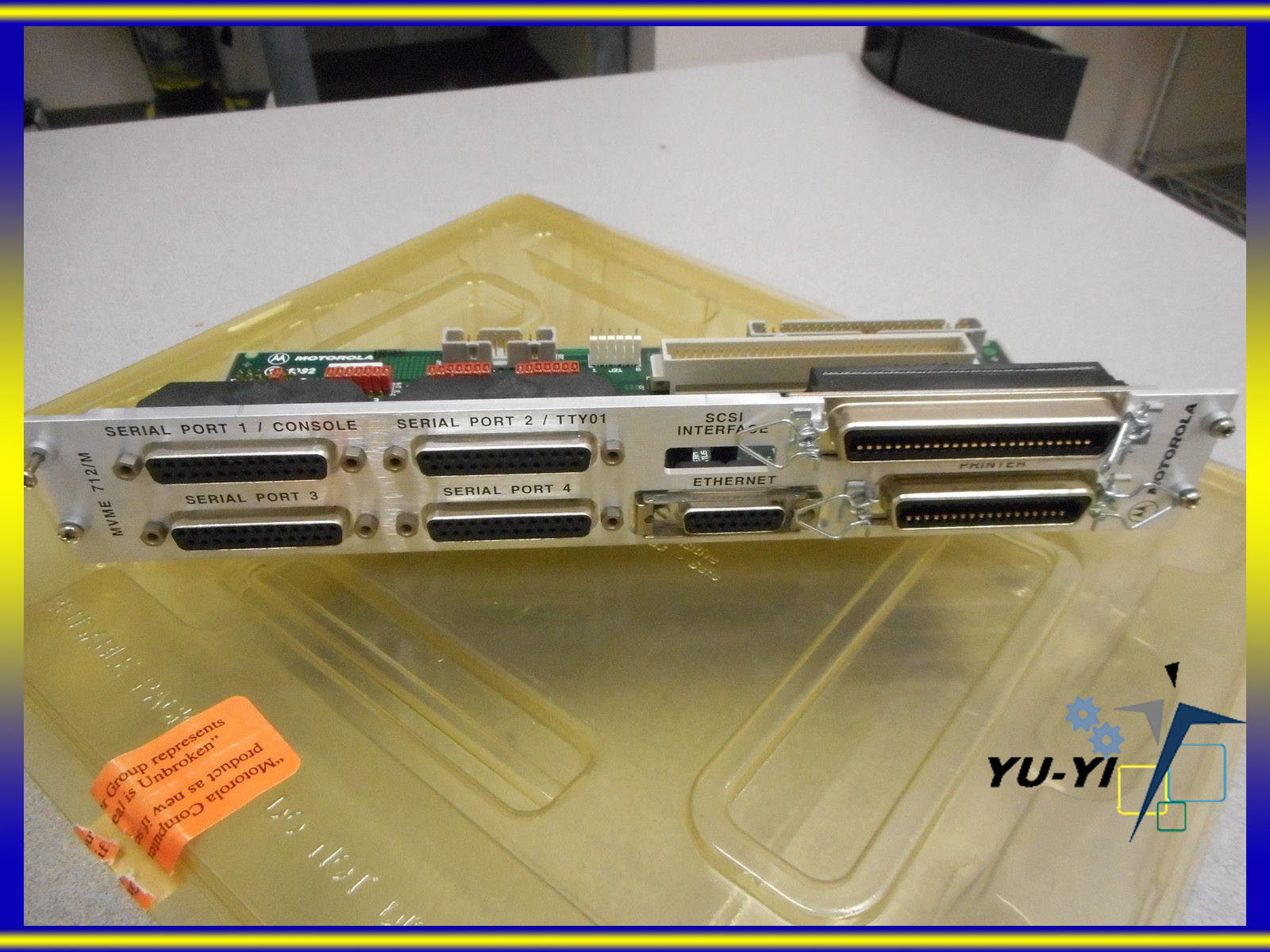 MOTOROLA MVME 712_M VME TRANSITION IO PCB ASSLY W 4 SERIAL PORTS,1 ...