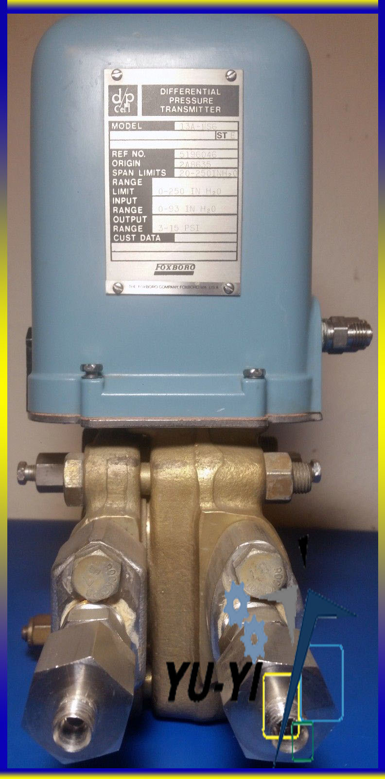 Foxboro 13A-MS6 dp Cell Differential Pressure Transmitter, 250 in.H20 ...