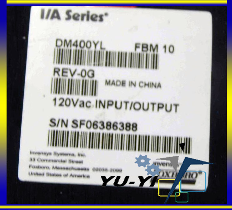 Foxboro DM400YL-0G IA Series DM400YL FBM 10 Rev0G 120V Input Output ...