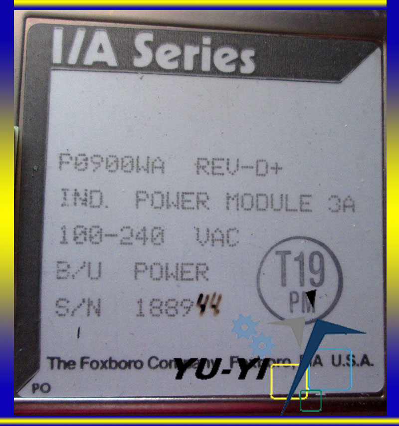 FOXBORO IA SERIES P0900WA IND POWER MODULE 3A REV D - PLC DCS SERVO ...