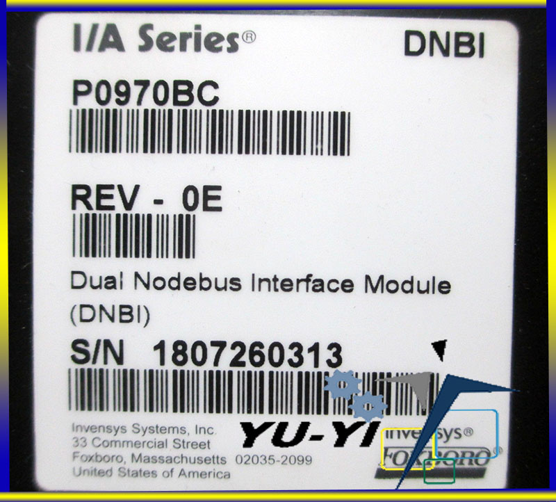 Foxboro IA Series P0970BC DNBI Dual Mode Bus Interface Module PLC Rev ...