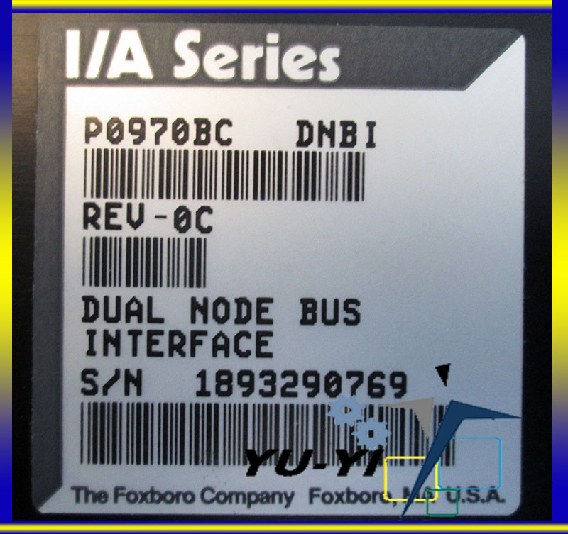 Foxboro IA Series P0970BC-0C Dual Node Bus Interface DNBI PLC PO970BC ...