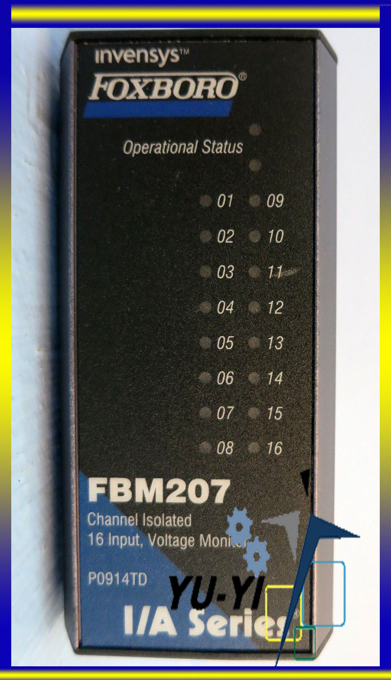Foxboro FBM207 Channel Isolated 16 Input IA Series PLC P0914TD FBM 207 ...