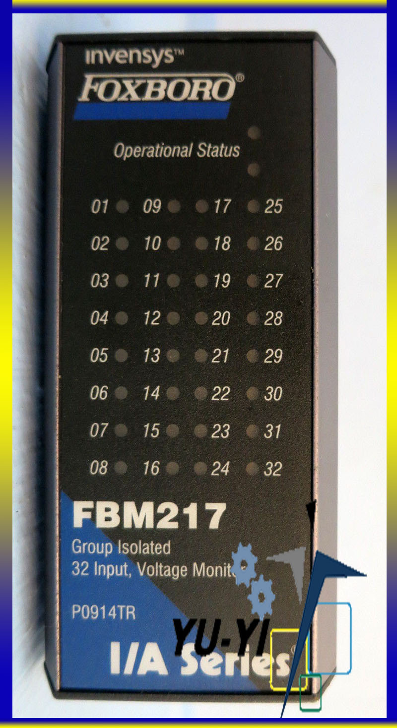Foxboro FBM217 Group Isolated 32 Input IA Series PLC P0914TR FBM 217 ...