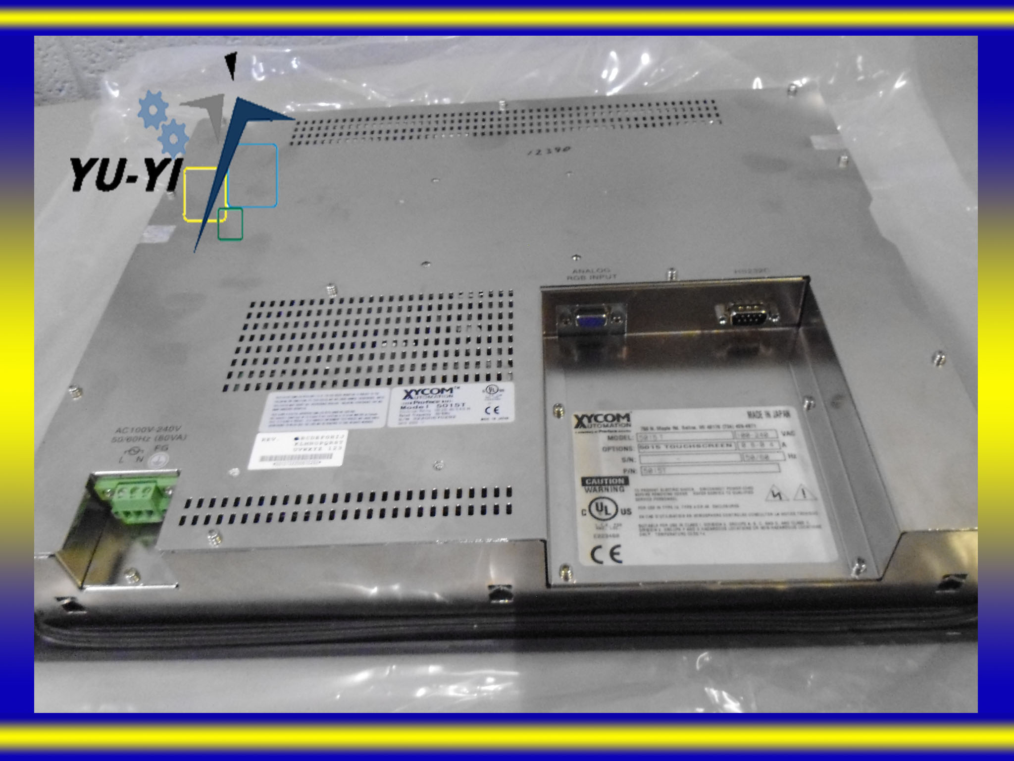 PRO-FACE XYCOM 5015T 15 INDUSTRIAL TOUCH MONITOR - 裕益科技自動化設備可程式編碼器PLC分散 ...