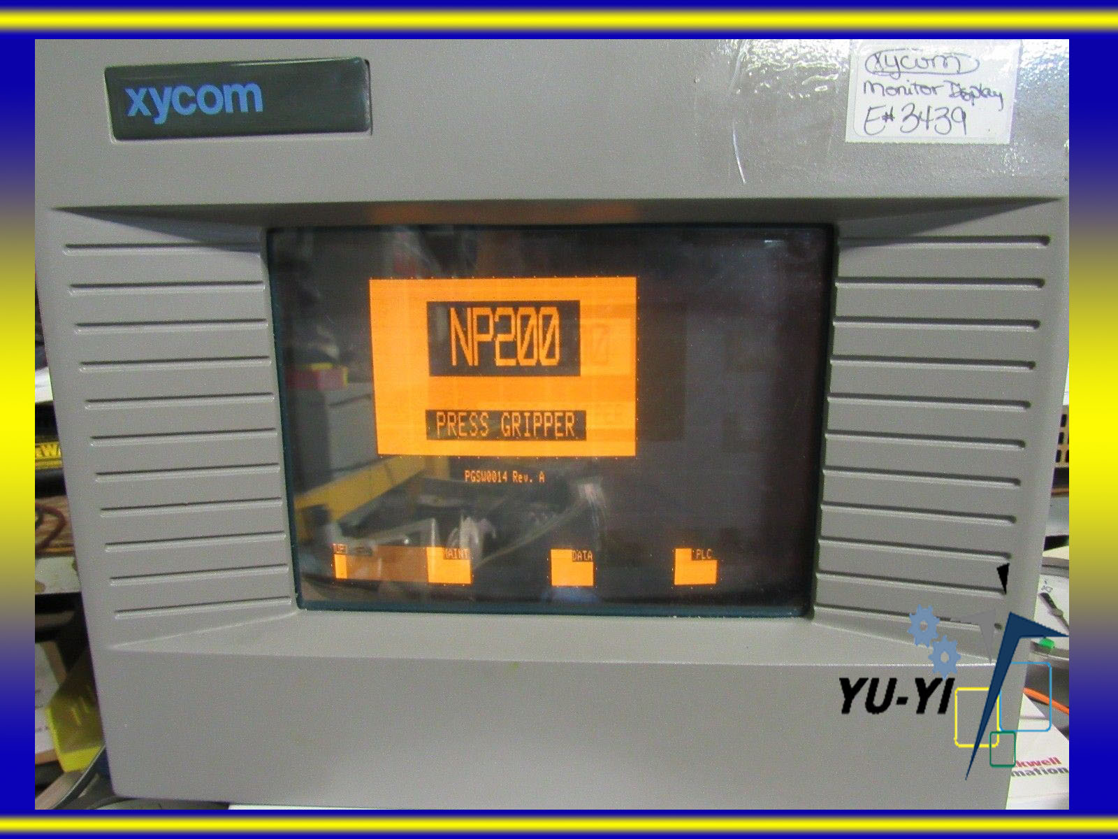 XYCOM 9 OPERATOR INTERFACE MONITOR DISPLAY 2000T 97957-121 97957121 90 ...