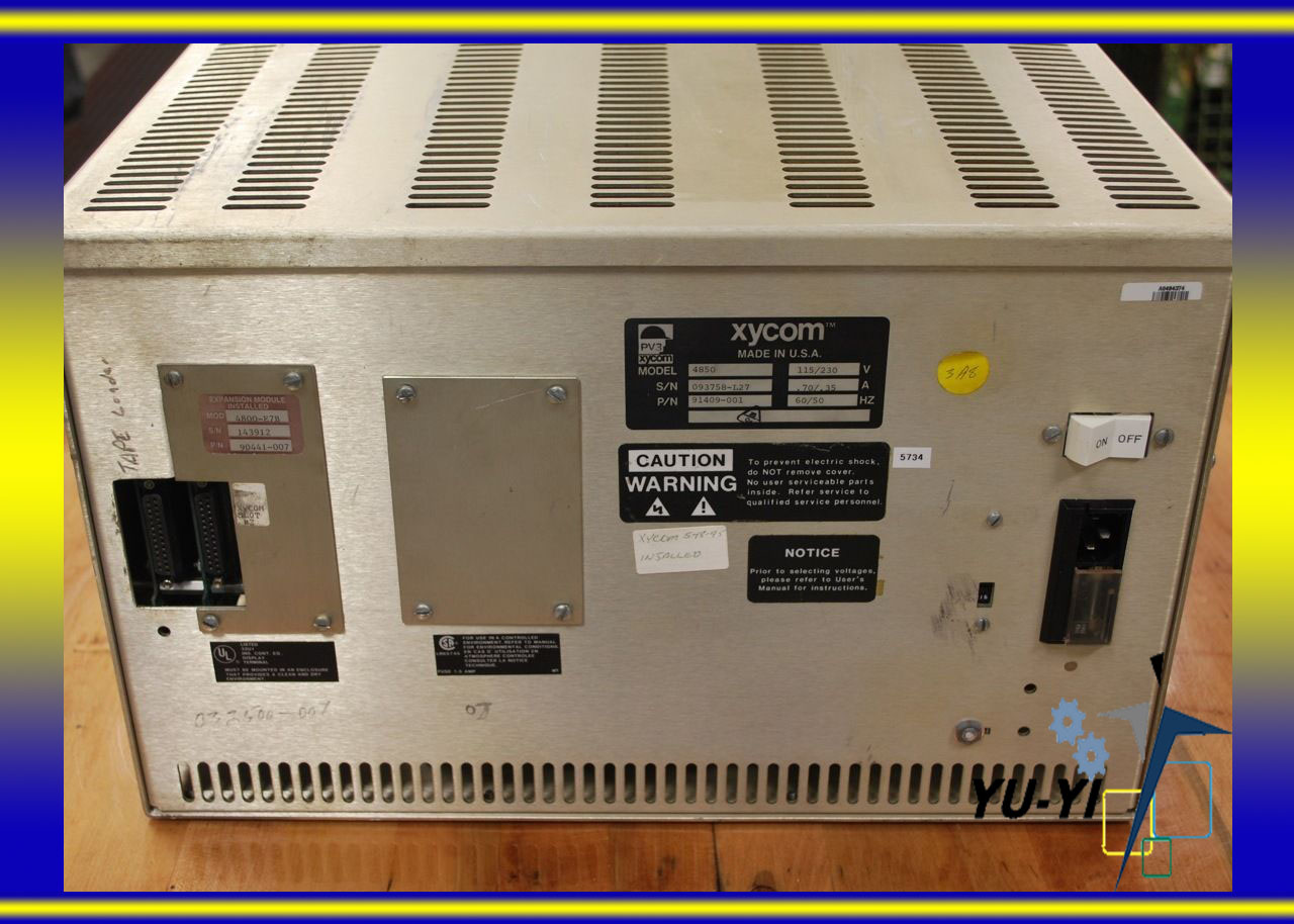 Xycom 4850 PN 91409-001 Operator Terminal - 裕益科技自動化設備可程式編碼器PLC分散式控制系統DCS