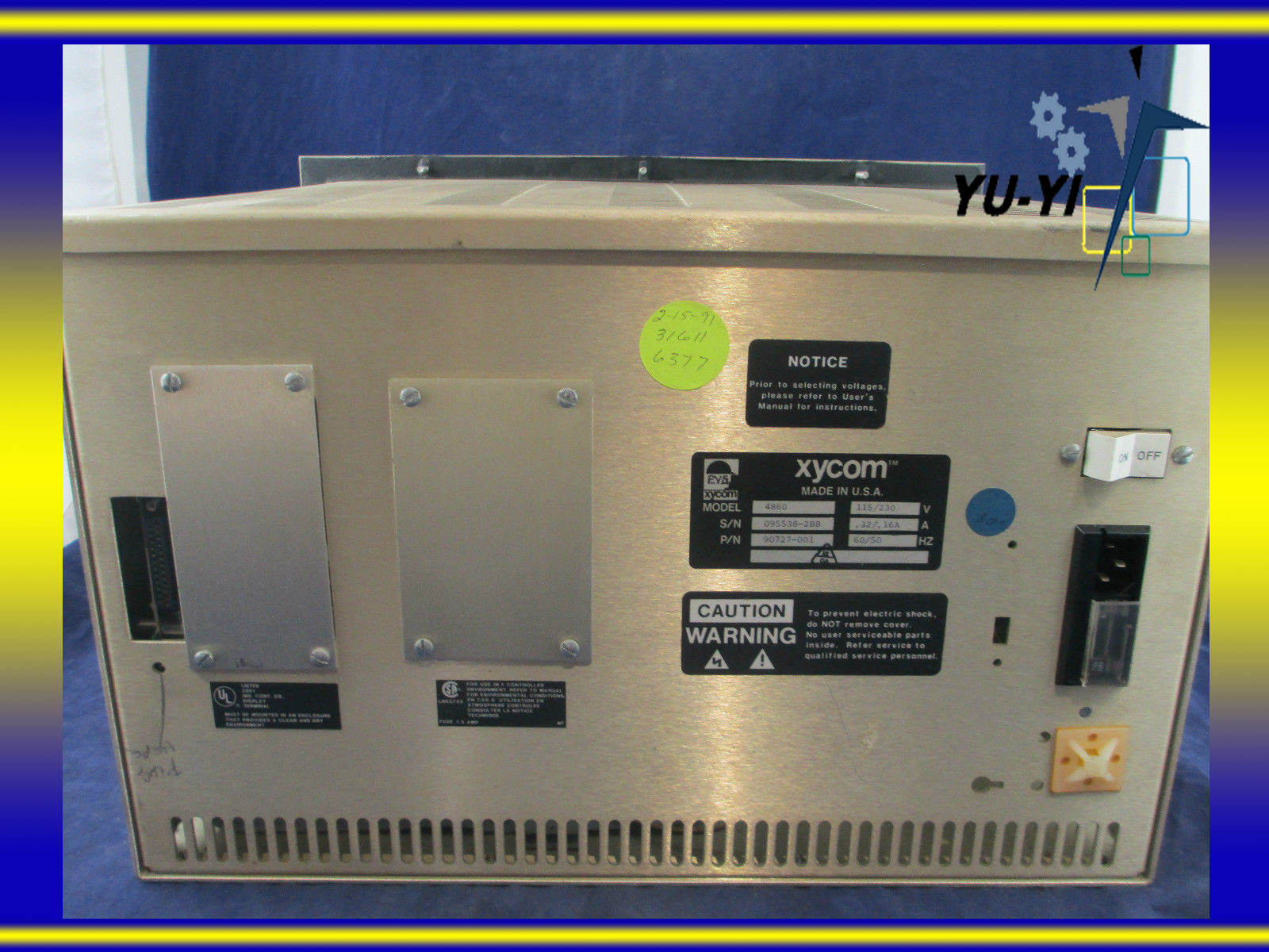 XYCOM 4860 MONITOR 115-230V - 裕益科技自動化設備可程式編碼器PLC分散式控制系統DCS