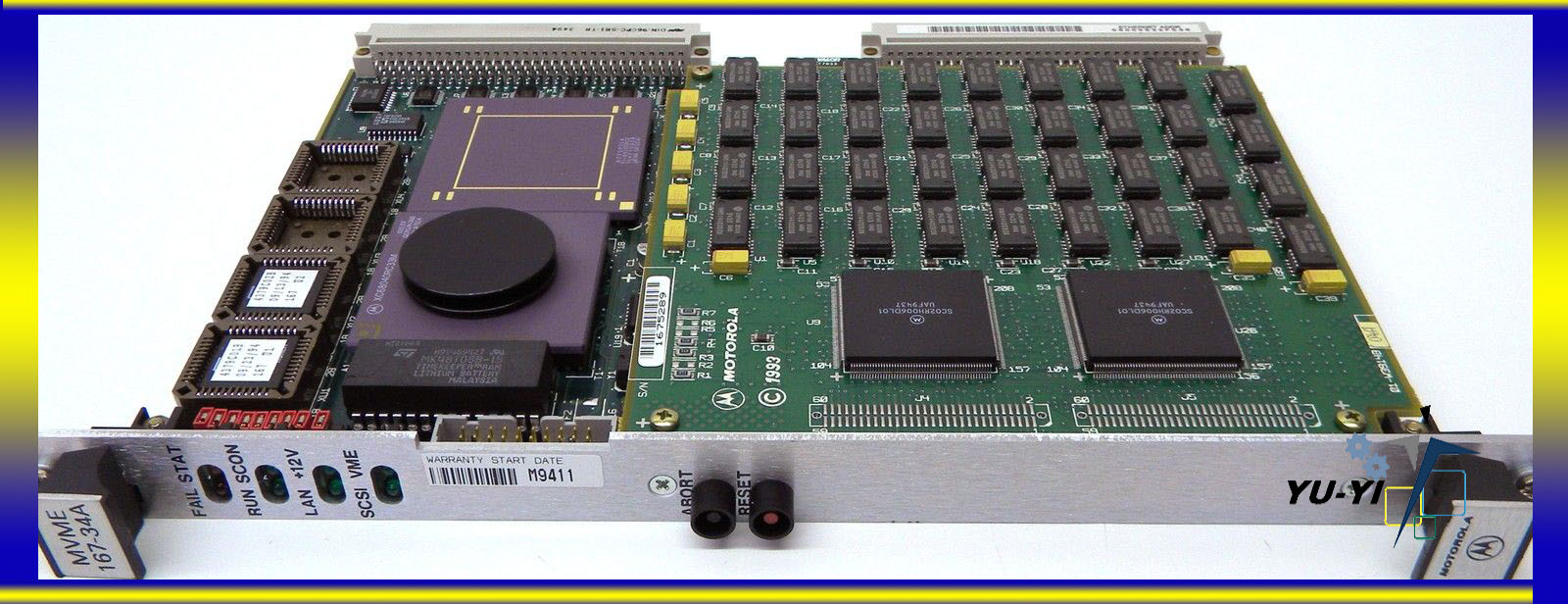 Motorola MVME167-34A CPU Module 01-W3826B Processor - PLC DCS SERVO ...