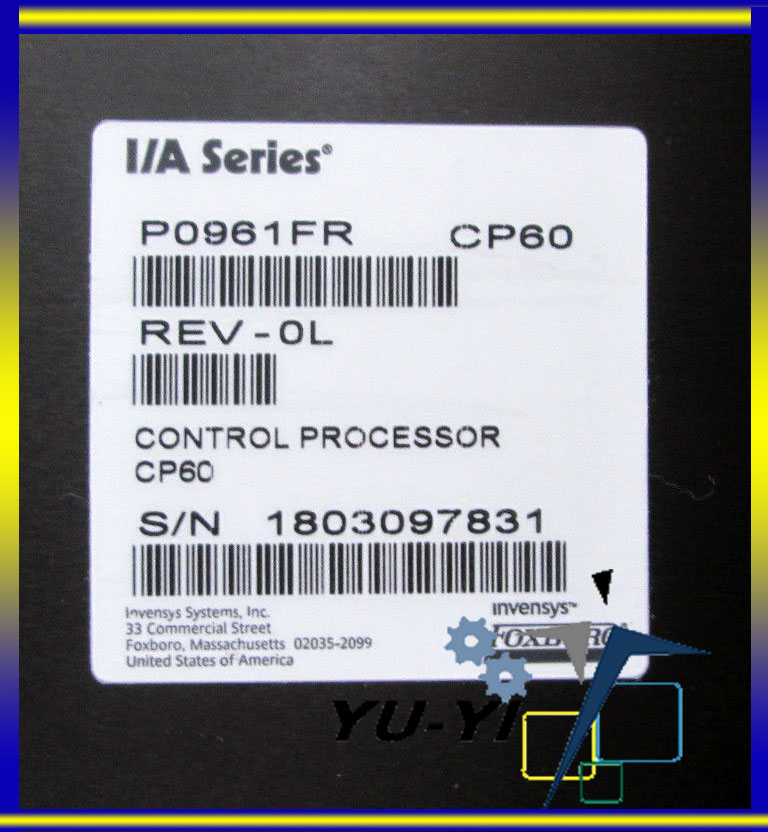 FOXBORO P0961FR-0M IA SERIES CONTROL PROCESSOR P0961FR REV 0M - PLC DCS ...