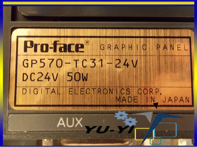 PROFACE GP570-TC31-24V 0680035-03 - 裕益科技自動化設備可程式編碼器PLC分散式控制系統DCS