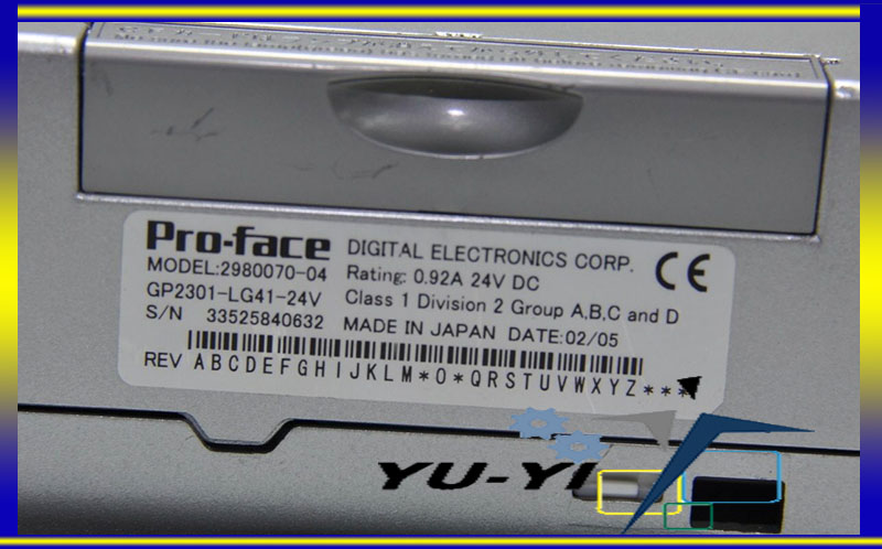 PRO-FACE GP2301-LG41-24V TOUCH SCREEN PROFACE - PLC DCS SERVO Control ...