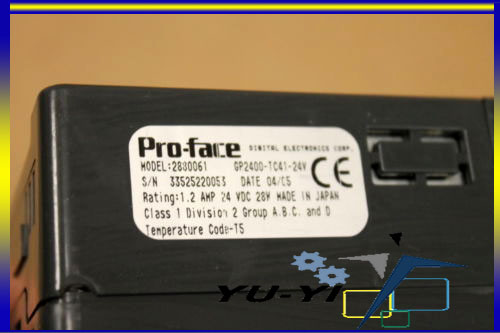 PROFACE GP2400-TC41-24V OPERATOR INTERFACE 2880061 - 裕益科技自動化設備可程式編碼器PLC ...