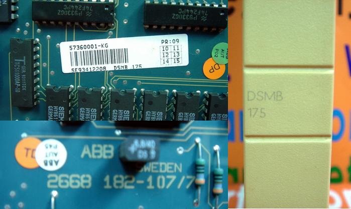 ABB DSMB 175 / DSMB-175 / DSMB175 57360001-KG / ASEA 2668 182-107/7 ...