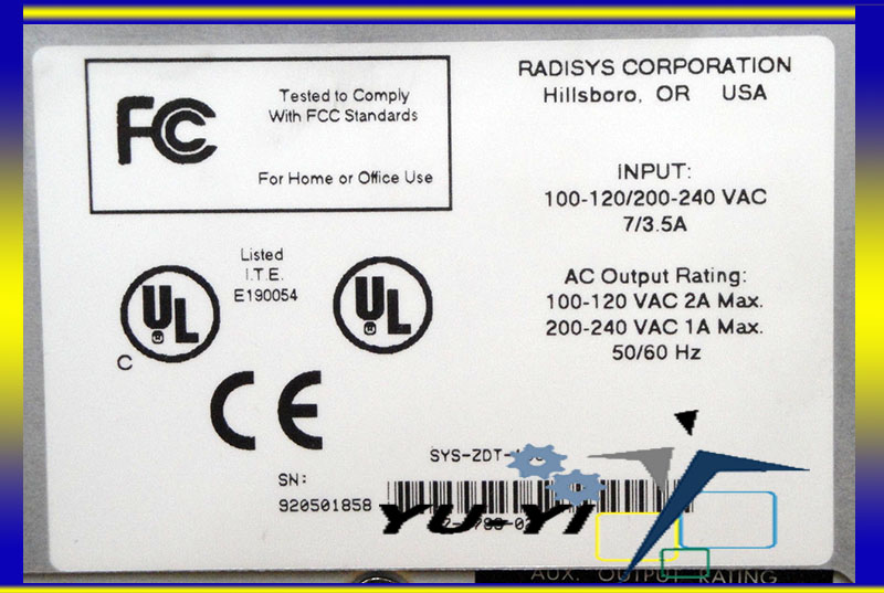 RadiSys SYS-ZDT-100 System Control Computer Novellus 02-828034-00 - PLC ...